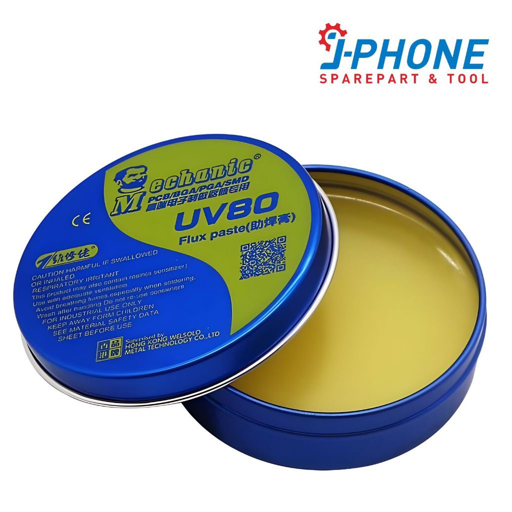 Jual FLUX PASTA SOLDER MINYAK SOLDER MECHANIC UV80 HALOGEN FREE ORIGINAL ALUMUNIUM BOX | Shopee ...