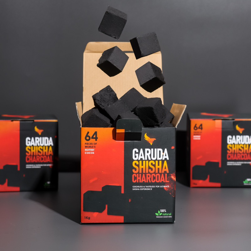 Jual Briket Arang Kelapa / Coconut Charcoal Briquette - Garuda Shisha ...