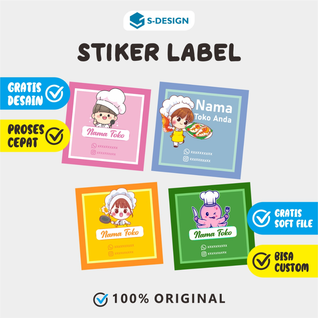 Jual LABEL / STIKER LABEL / STICKER LABEL / STIKER MURAH / STIKER ...