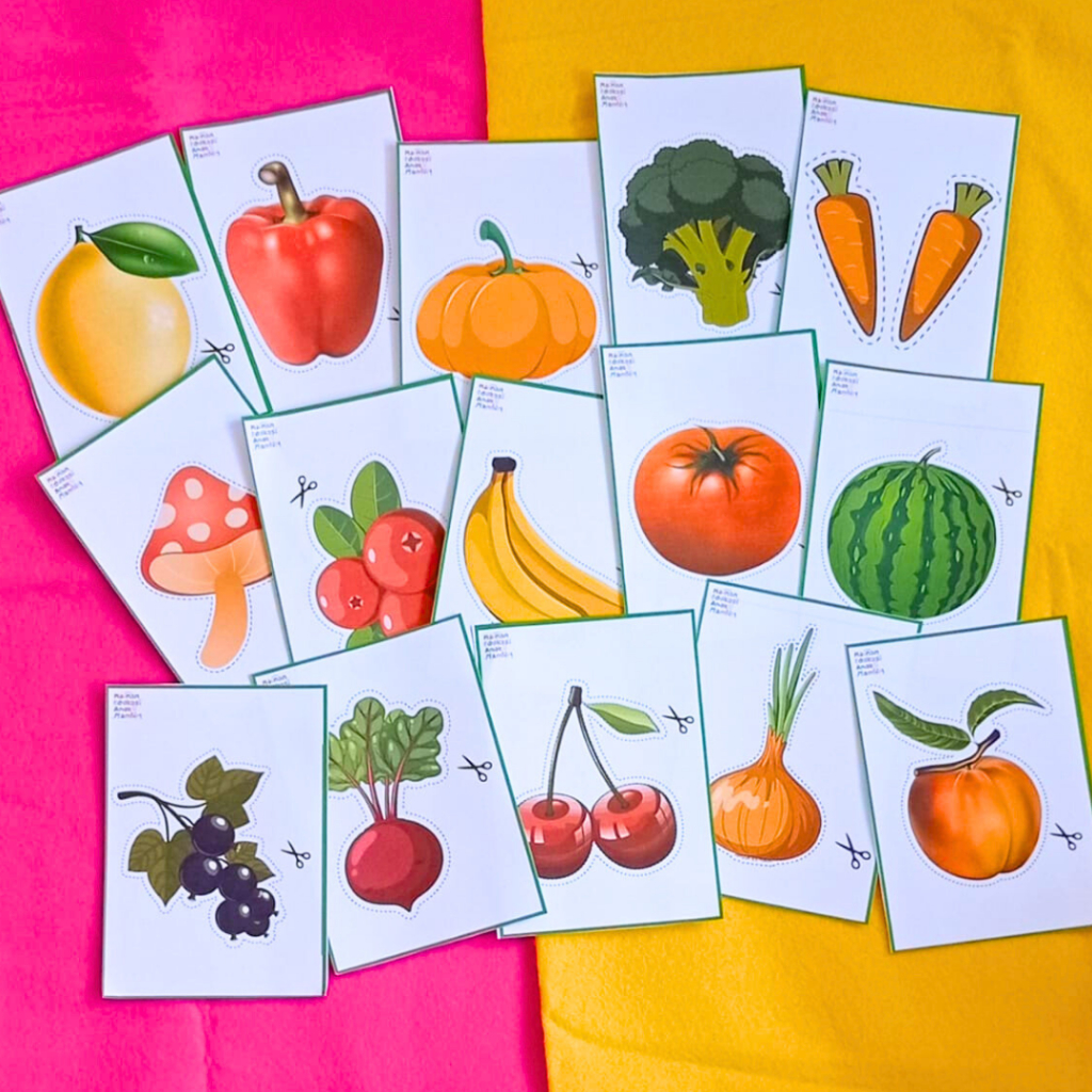 Jual Worksheet Aktivitas Menggunting Mainan Motorik Halus Anak Mainan ...