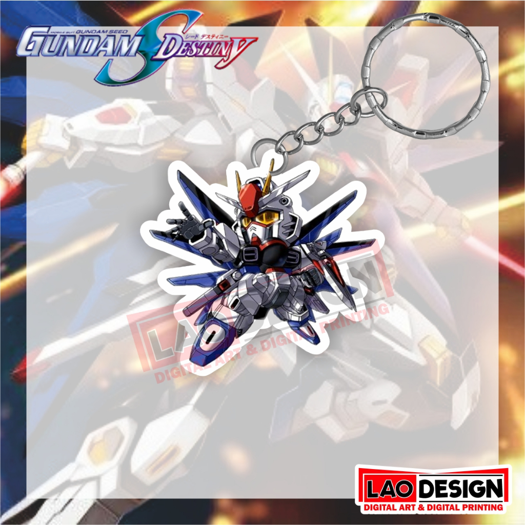 Jual Gantunga Kunci Gundam Seed Destiny STRIKE FREEDOM - Gantungan ...