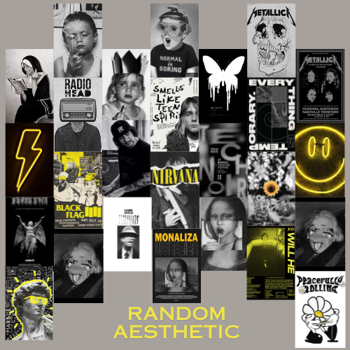Jual Poster Random Aesthetic Isi 26 Pcs | Dekorasi Wallpaper Dan Stiker ...