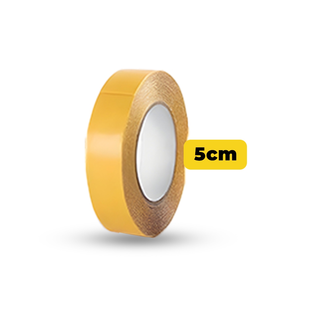 Jual Lakban Kuning Double Tape Selotip Lem Perekat Kuat Dinding Isolasi ...