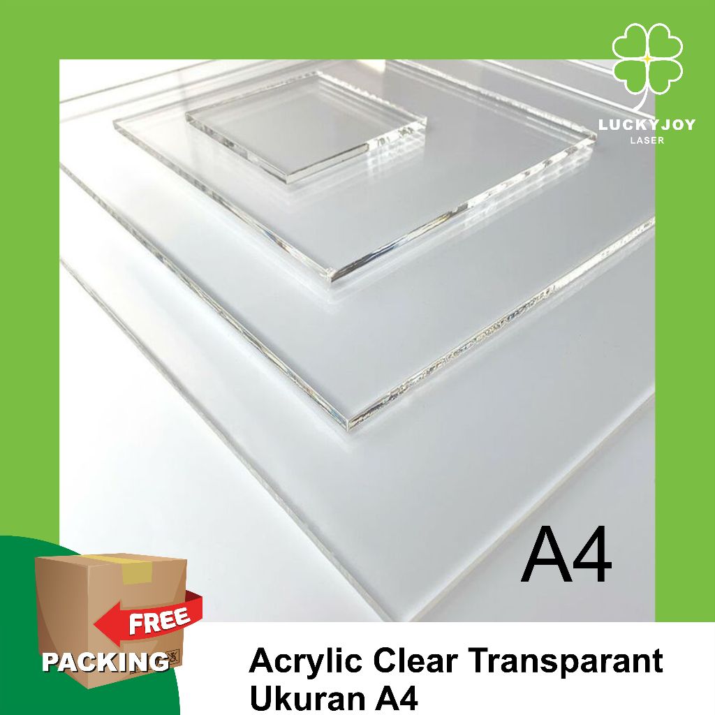 Jual Akrilik A4 ukuran 21x30cm 2mm Marga Cipta Lembaran| Potonga Laser ...