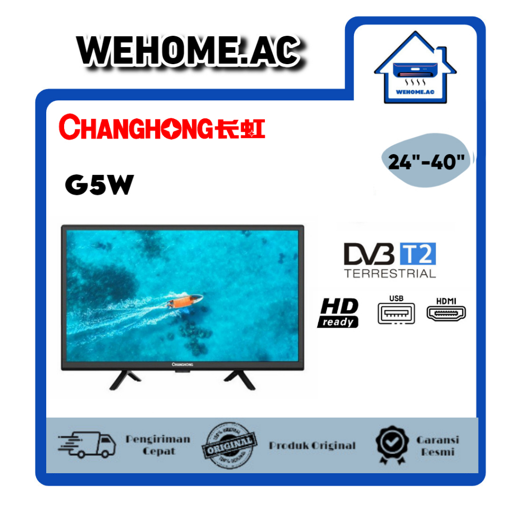 Jual TV LED Changhong 24 Inch - 40 Inch TV Digital Changhong 24G5W ...