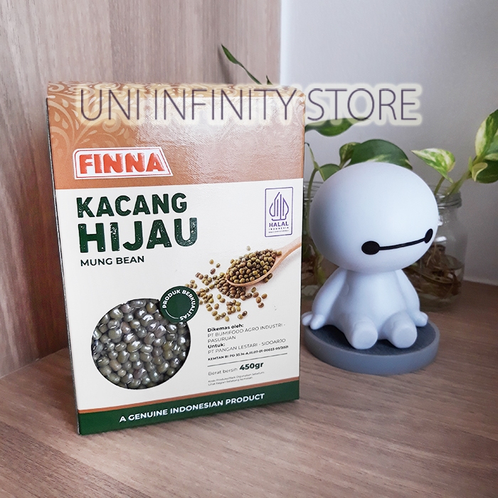 Jual Finna Kacang Hijau Produk Lokal Indonesia Mung Bean 450 gr ...