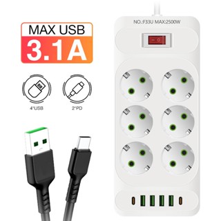 Jual 2500W Stop Kontak USB Kabel Serbaguna Multiguna Panjang 2 Meter Original Power Socket 3 ...
