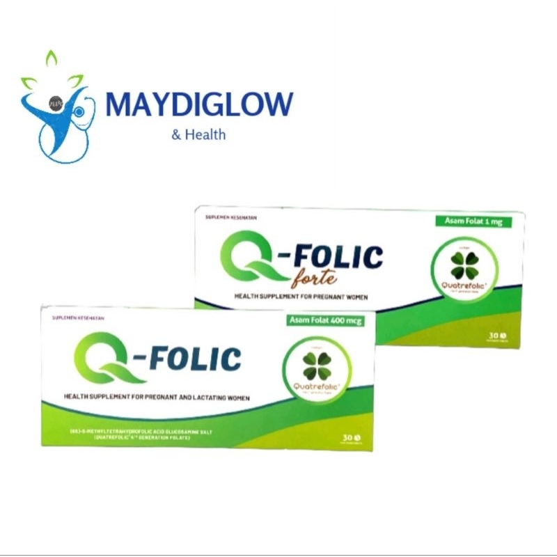 Jual Q-Folic & Q-Folic Forte Strip 10 Tablet/Asam Folat generasi 4 ...