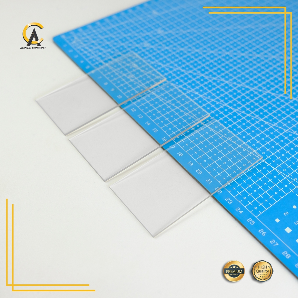 Jual Custom Potongan Akrilik 2mm Bentuk Persegi / Akrilik Lembaran 2mm ...