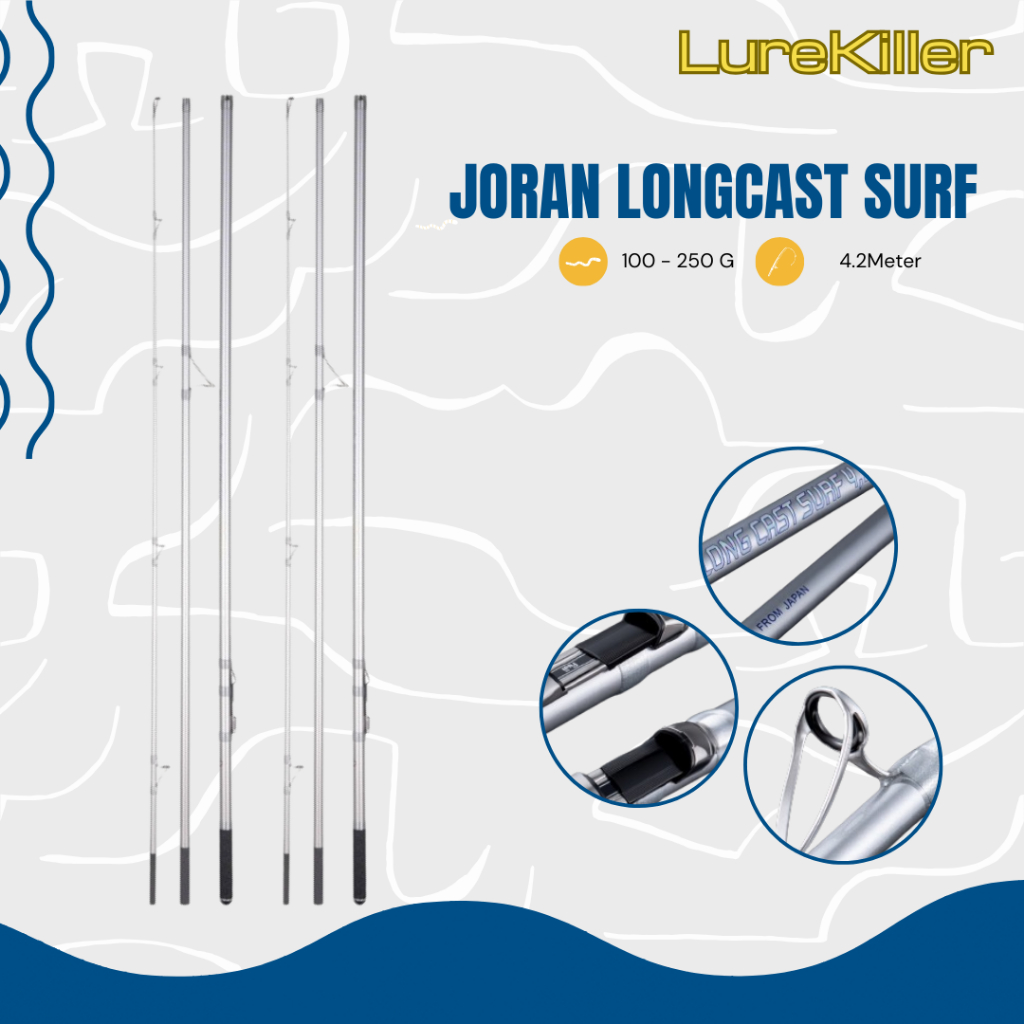 Jual Lurekiller LongCast Surf Joran Pancing FUJI 4.2M Cw 100-250g Joran ...