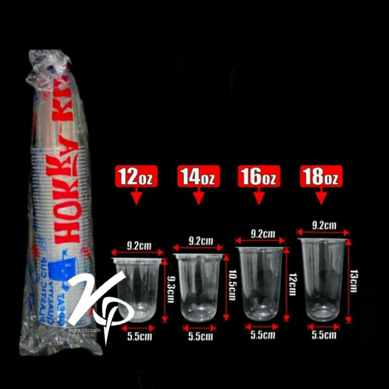 Jual Gelas Cup Oval Hokka-ku ( 12oz, 14oz, 16oz, 18oz ) | Shopee Indonesia