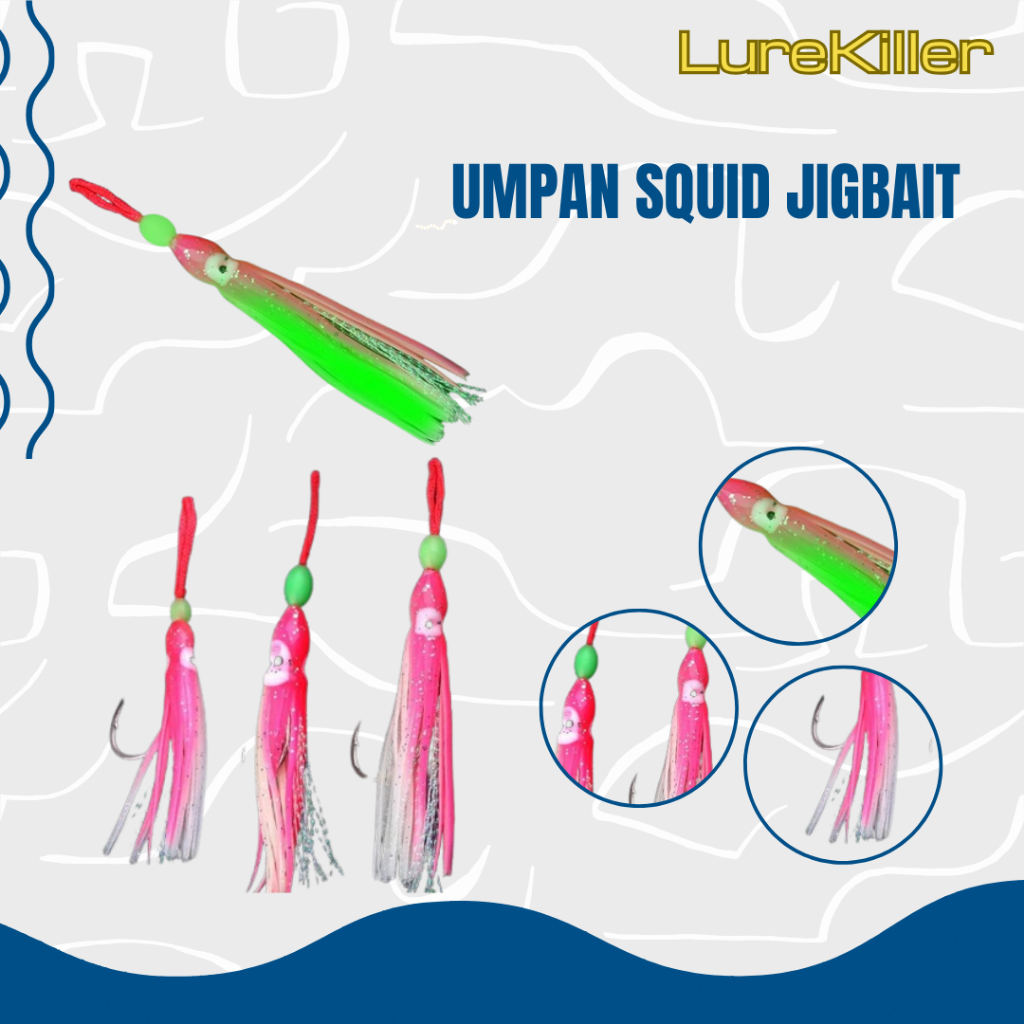 Jual LUREKILLER Umpan Pancing Lurekiller Baru Squid Jigbait Assistant ...
