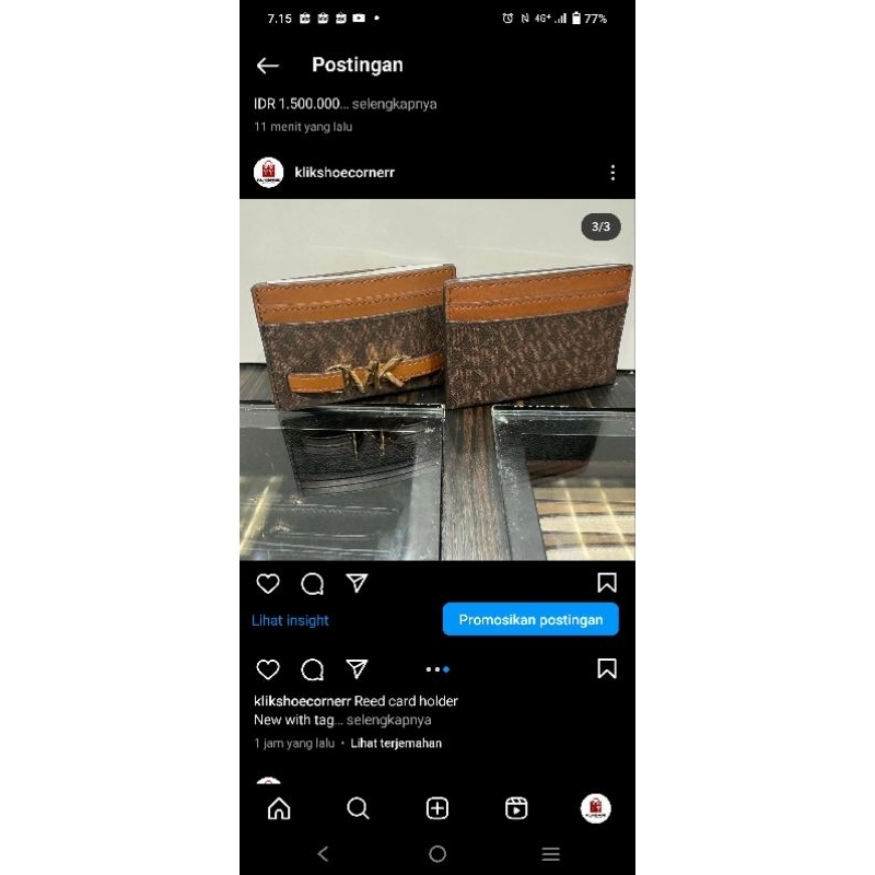 Jual michael kors mk card holder | Shopee Indonesia