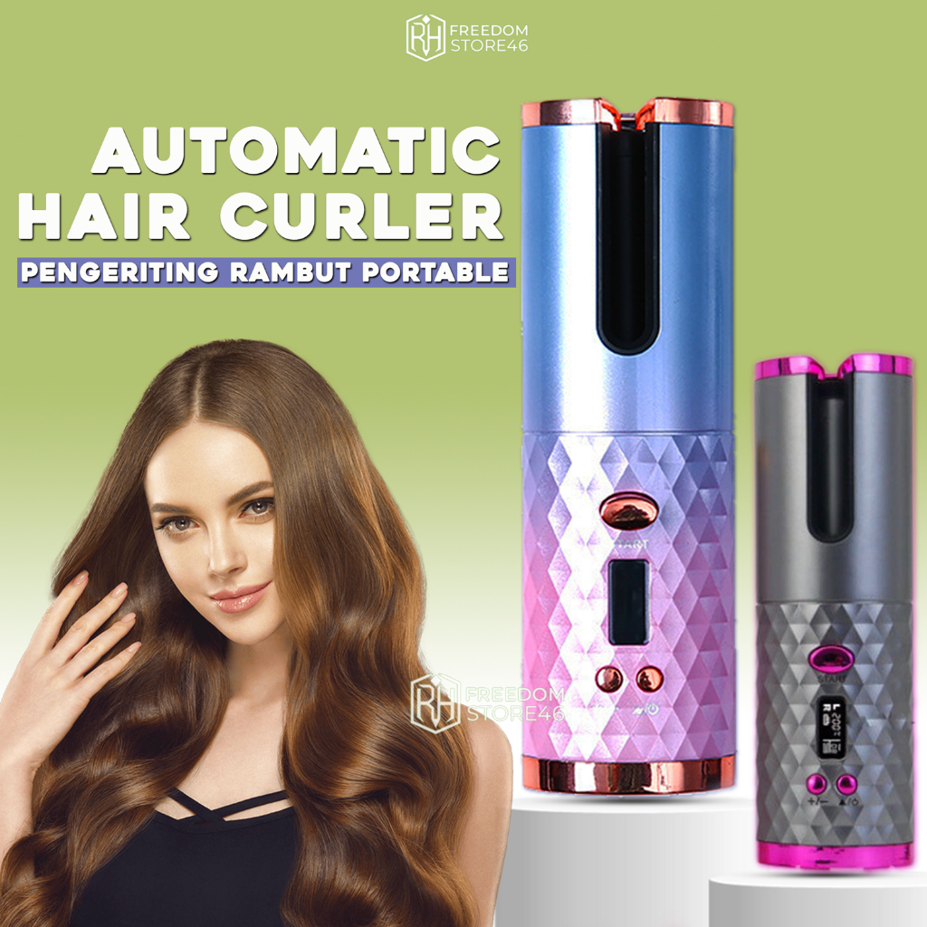 Jual CATOKAN PENGERITING RAMBUT OTOMATIS MAGIC HAIR CURLER PTC CERAMIC ...