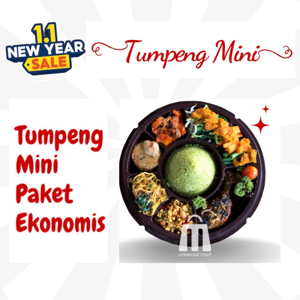 Jual NASI TUMPENG MINI SEKAT SIAP SAJI PAKET STANDAR | Shopee Indonesia