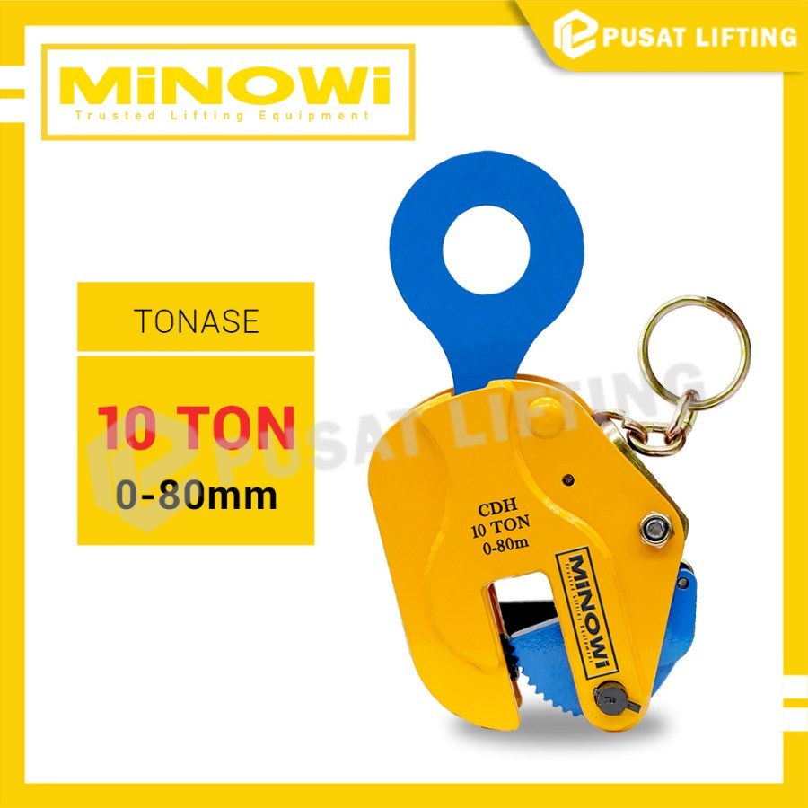 Jual Lifting Clamp Hook Vertikal 10 TON MINOWI Alat Angkat Penjepit ...