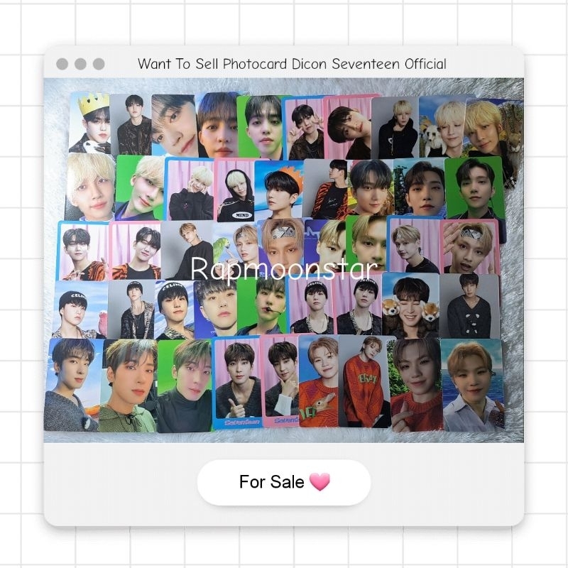 Jual [Baca Deskripsi] Part 1 Ready Sharing Photocard Dicon D'Festa 2022 Seventeen Murah Official ...