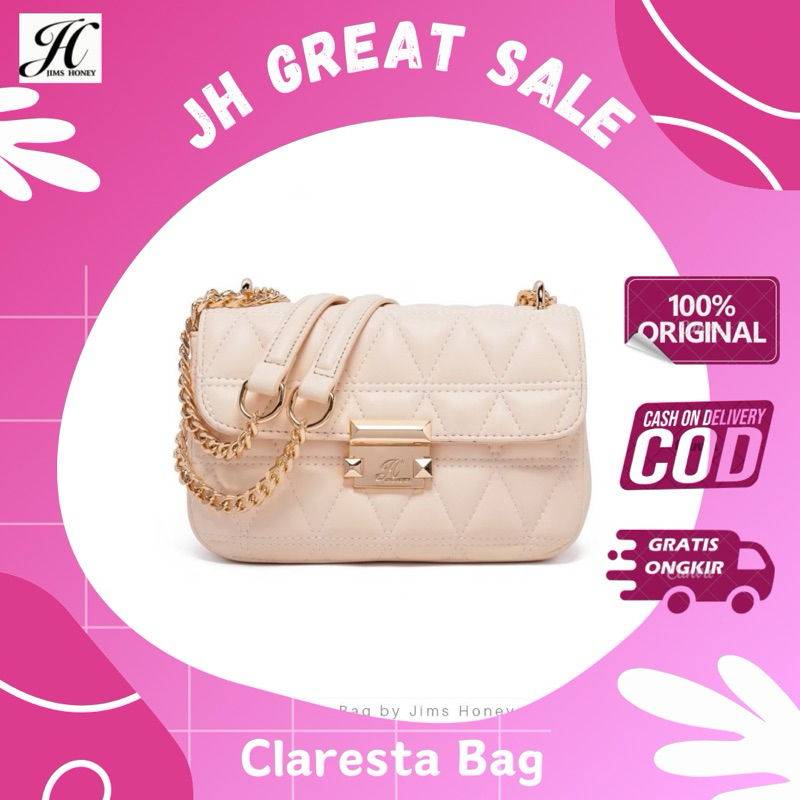 Jual JIMS HONEY CLARESTA BAG Tas Slingbag Wanita Free Box | Shopee ...