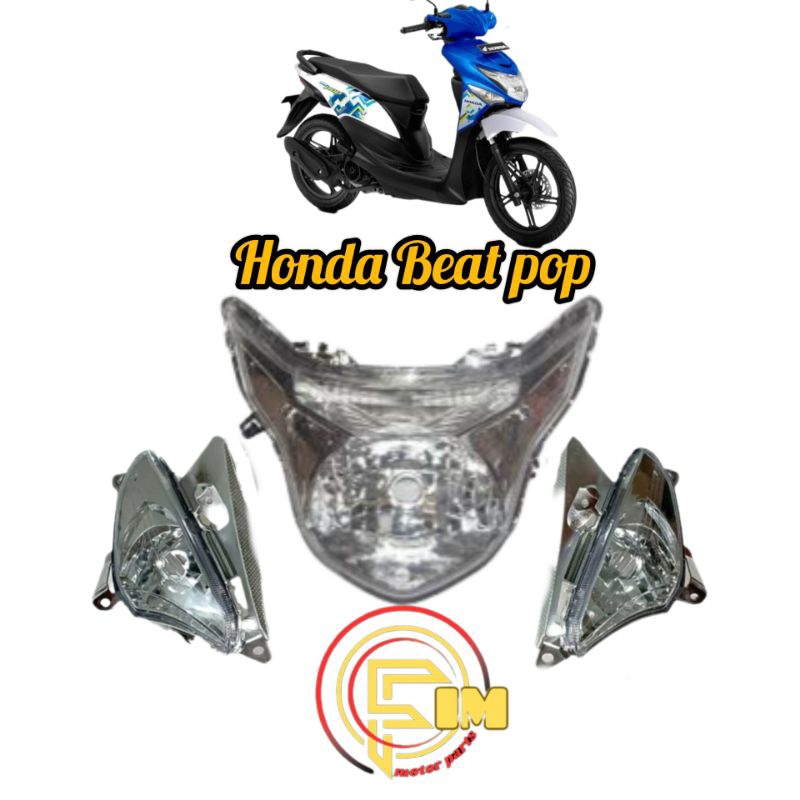 Jual Reflektor Lampu Depan Lampu Sen Sein Beat Pop | Shopee Indonesia