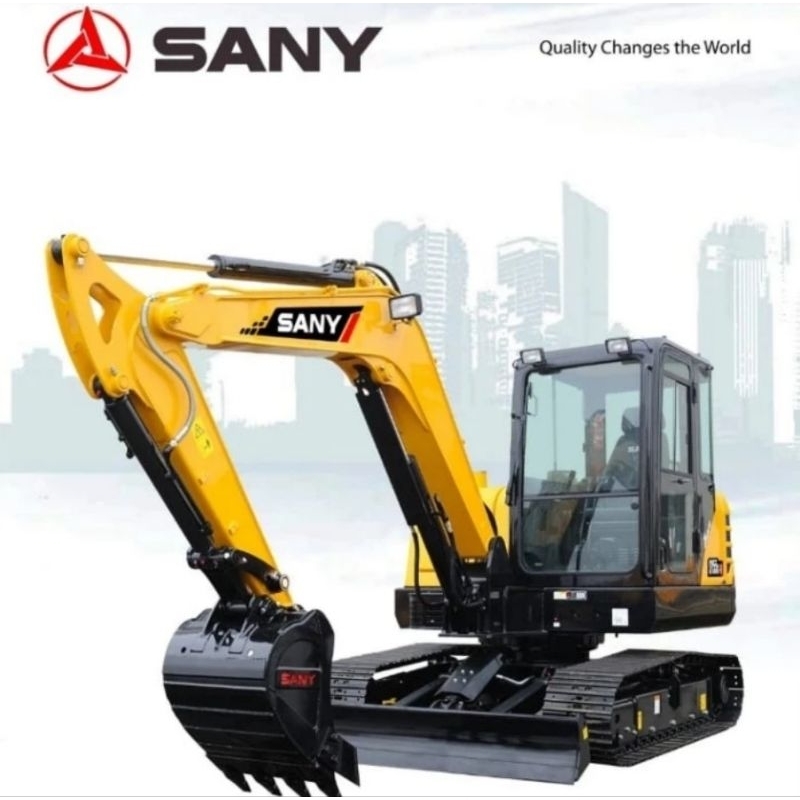 Jual excavator alat berat SANY SY60C PC60 engine isuzu - unit baru ...