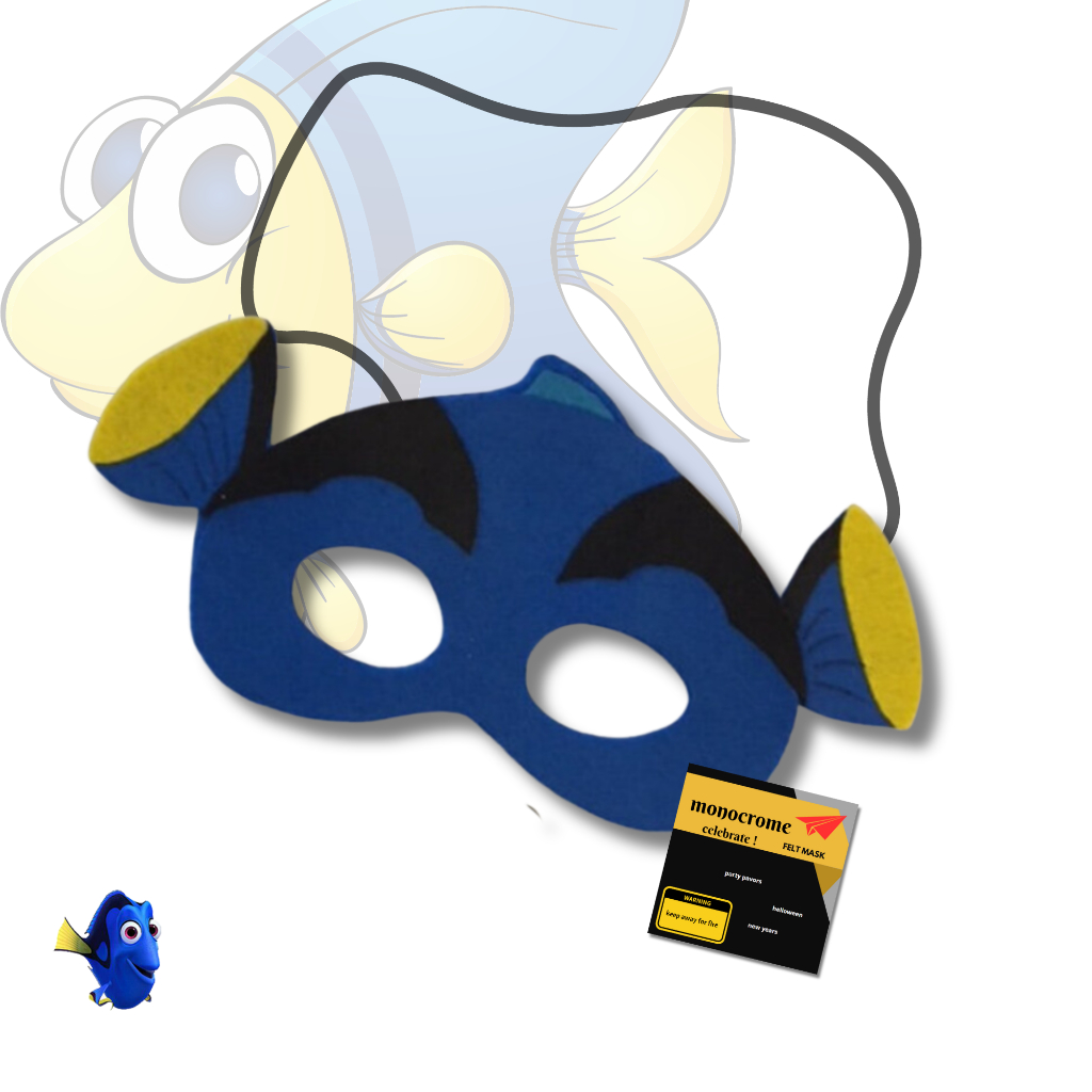 Jual Cosplay Mask Topeng Flanel dualapis FINDDING DORY | Shopee Indonesia