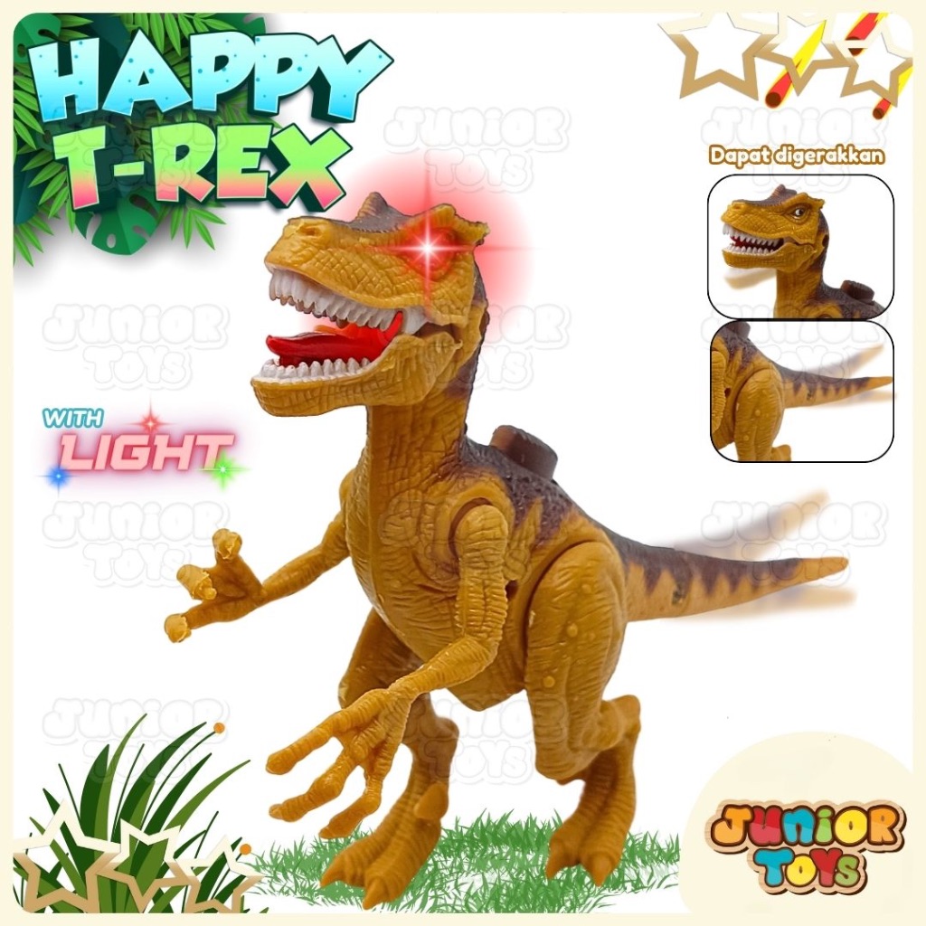 Jual Mainan Dinosaurus Mini T Rex Nyala Lampu Dino Play Set Toys ...