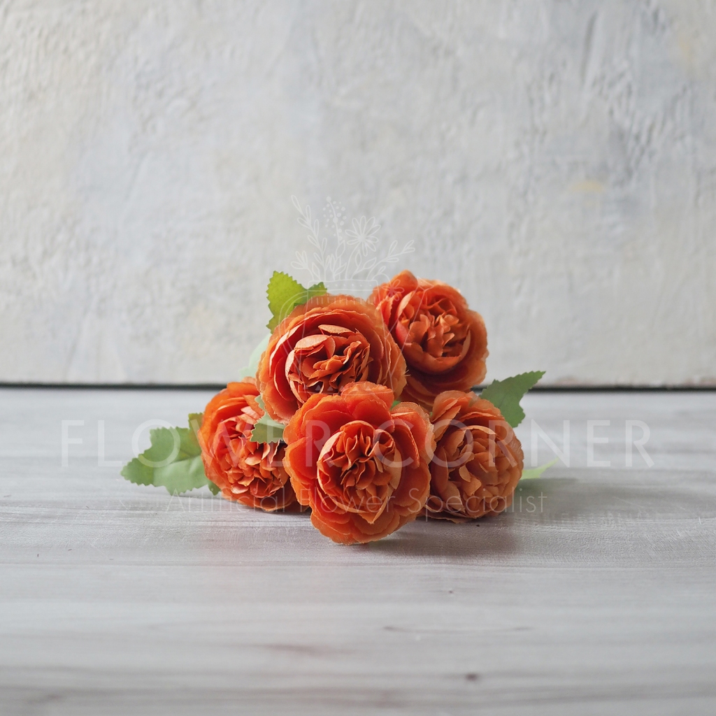 Jual Bunga Artificial Blooming Garden Rose 5 Kuntum Colorful (B23260 ...