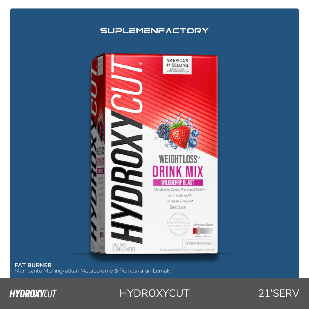 Jual Hydroxycut Drink Mix 21 Sachet Weight Loss Fat Burner Burn ...