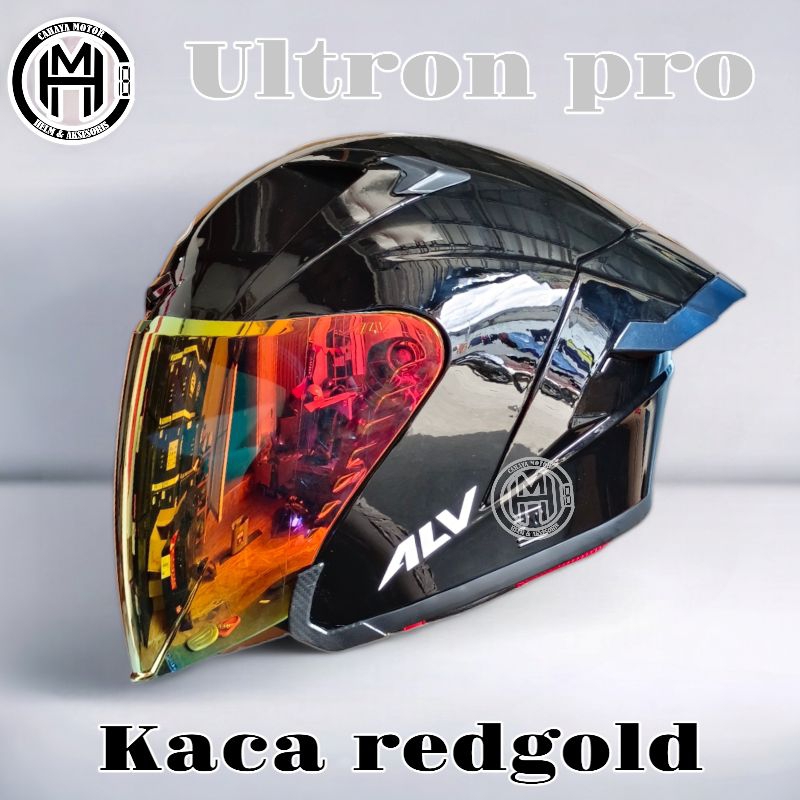 Jual HELM ALV ULTRON PRO SOLID|Half face terbaru HELEM KEREN | Shopee ...