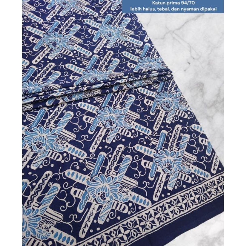 Jual KAIN BATIK CAP GARUTAN WARNA NAVY BIRU DONGKER NAVI 2x1 meter ...