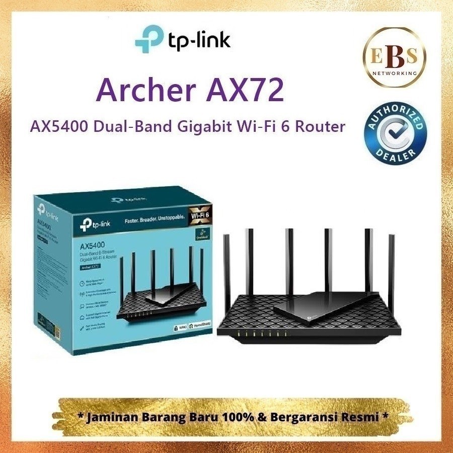 Jual TpLink Archer AX72 AX5400 Dual-Band Gigabit Wi-Fi 6 Router ...