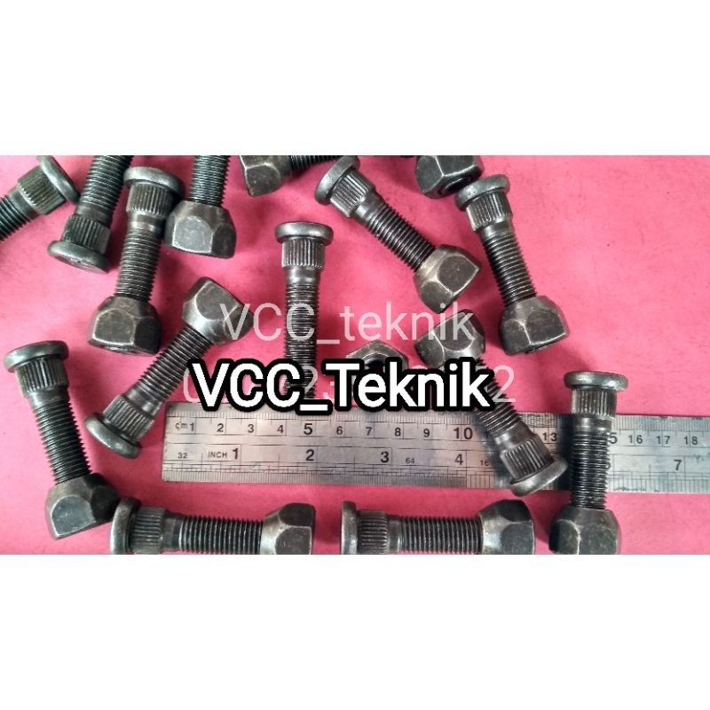 Jual Baut roda mobil panjang 6cm (12x1.5) | Shopee Indonesia