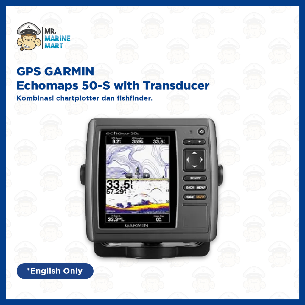Jual GPS Garmin Echomap 50S with transducer Echomap 50s GPS | Shopee ...