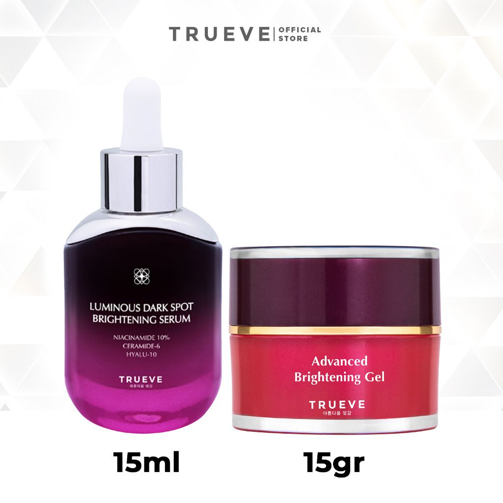 Jual [READY]TRUEVE Bundling Luminous Dark Spot 15ML & Advanced Gel 15 ...