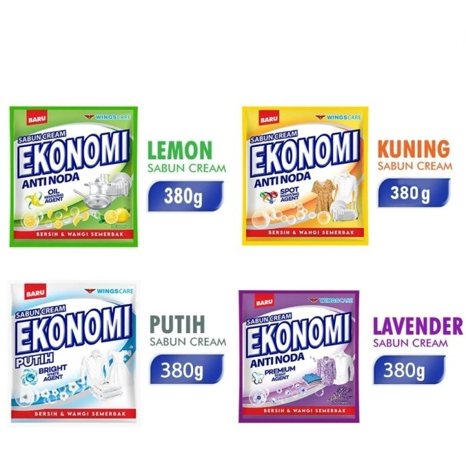 Jual SABUN EKONOMI CREAM ANTI NODA 380gr COLEK WINGS BIRU DETERJEN ...