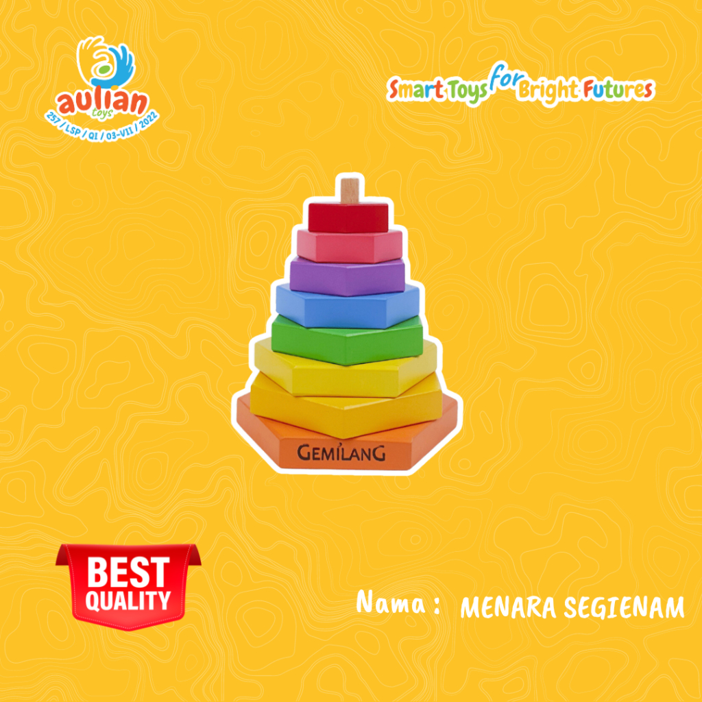 Jual MENARA SEGIENAM - MAINAN ANAK / MAINAN EDUKASI / ALAT PERAGA ...