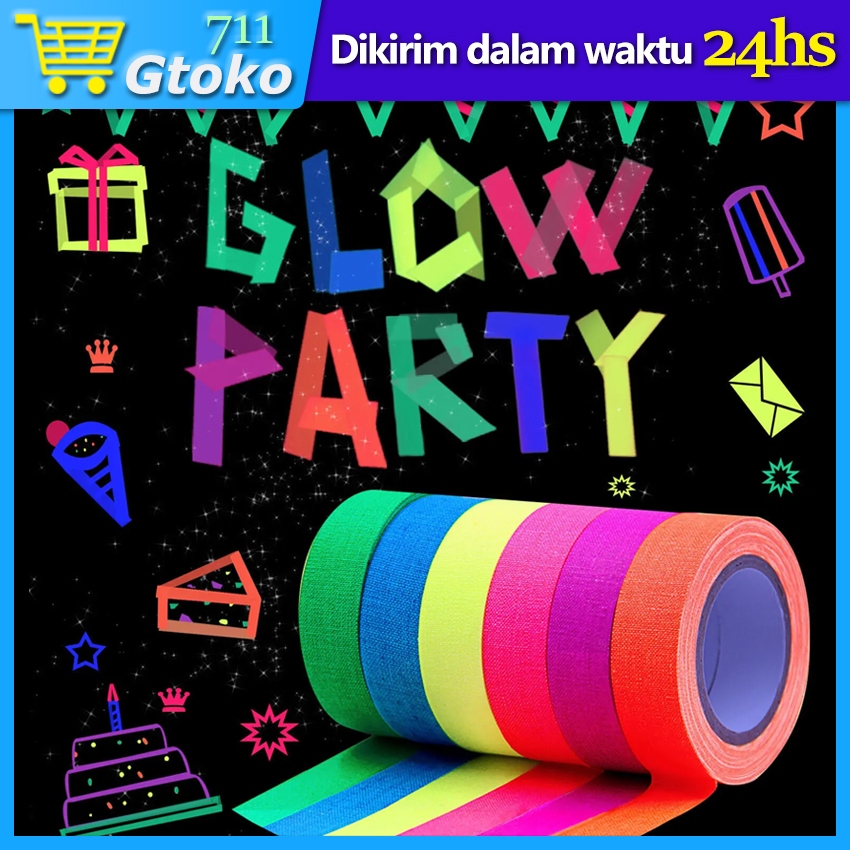 Jual Lakban Glow In The Dark Luminous Tape Stiker Fosfor Ukuran 15 mm x ...