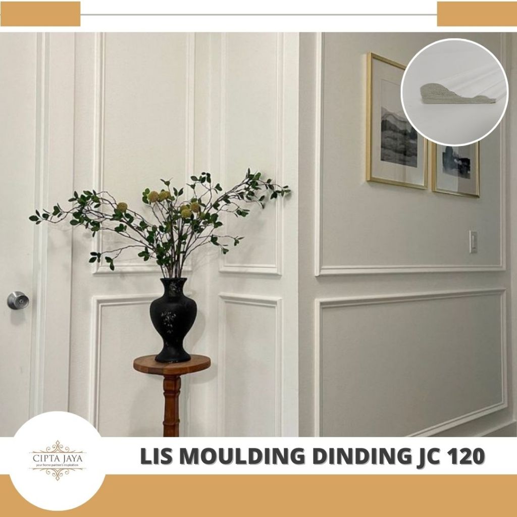 Jual Moulding Molding Kayu Gipsum Dinding Kayu Siap Pakai PVC Foam Wall ...