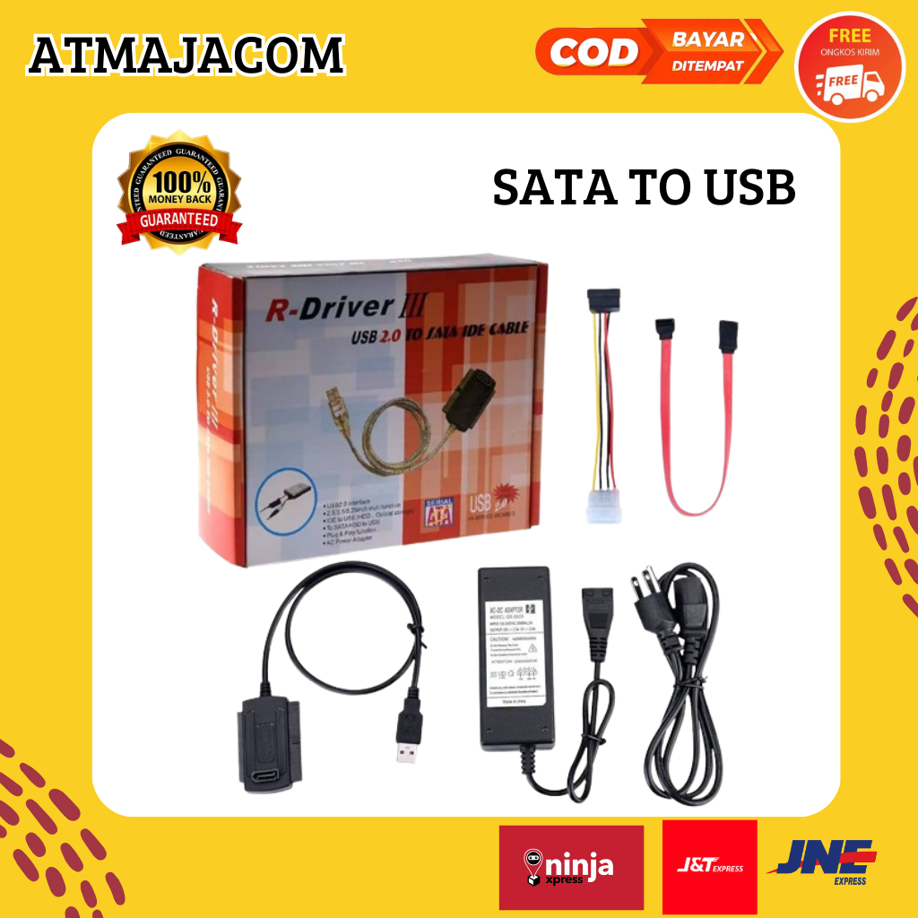 Jual CONVERTER USB TO SATA ATA IDE R-DRIVER III + ADAPTOR - SATA TO USB ...