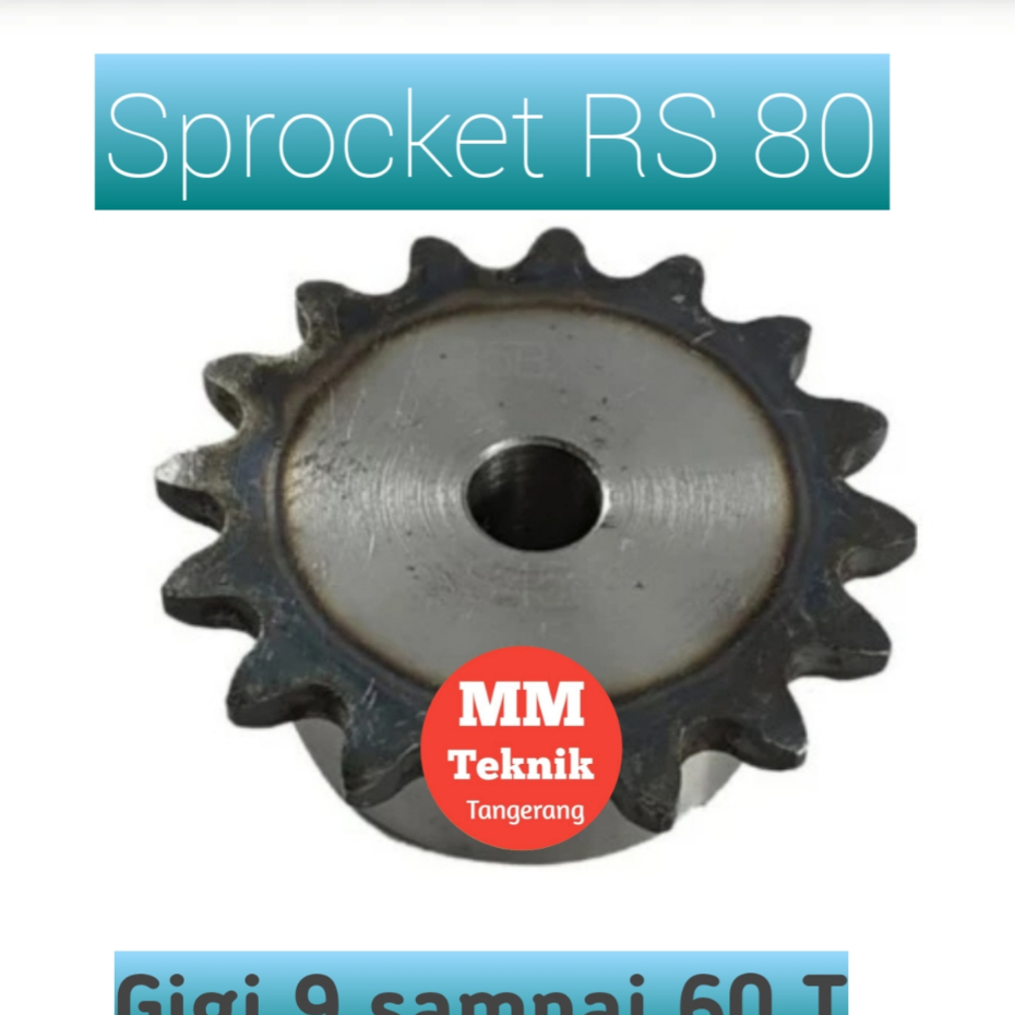 Jual Sprocket RS 80 x 70 T Gear Rantai Single Gir gigi Z 70T RS80 -1 80Z70 80X70T 80-1 tipe B ...