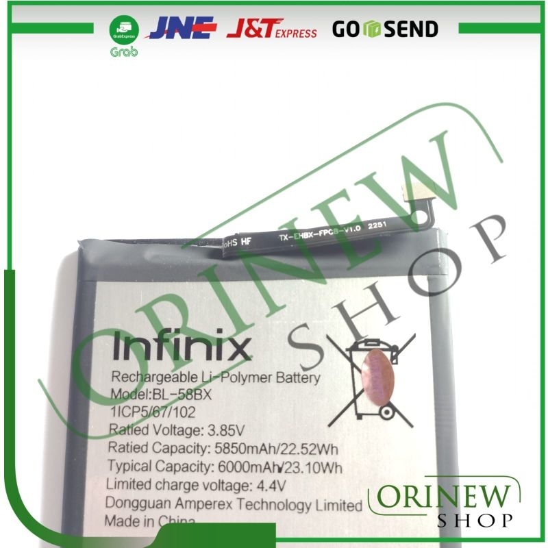 Jual Batre Baterai Infinix Hot 10 Play X688 BL-58BX Battery | Shopee ...