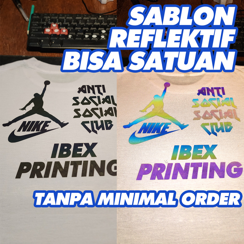 Jual Sablon Setrika Reflective Reflektif Rainbow Silver Satuan Custom ...