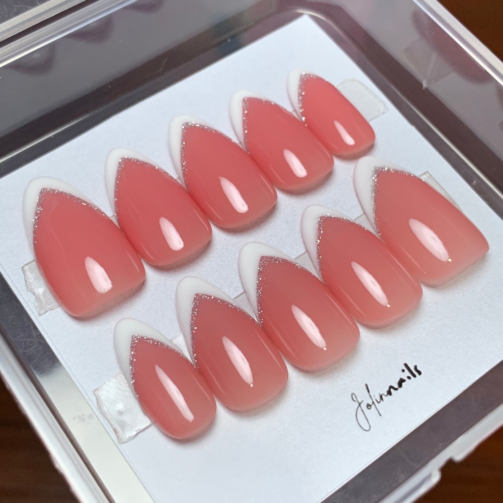 Jual Triangle French Nails (Press On Nails) | Shopee Indonesia