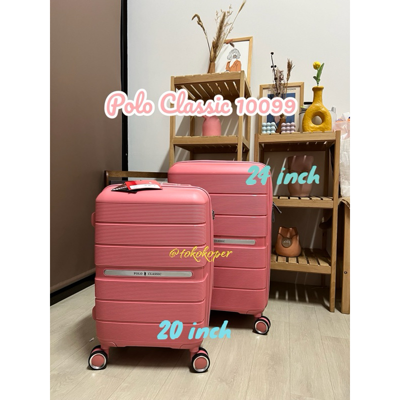 Jual KOPER POLO CLASSIC 10099 BAHAN PP 98019 8022 SIZE 20 24 INCH CABIN ...