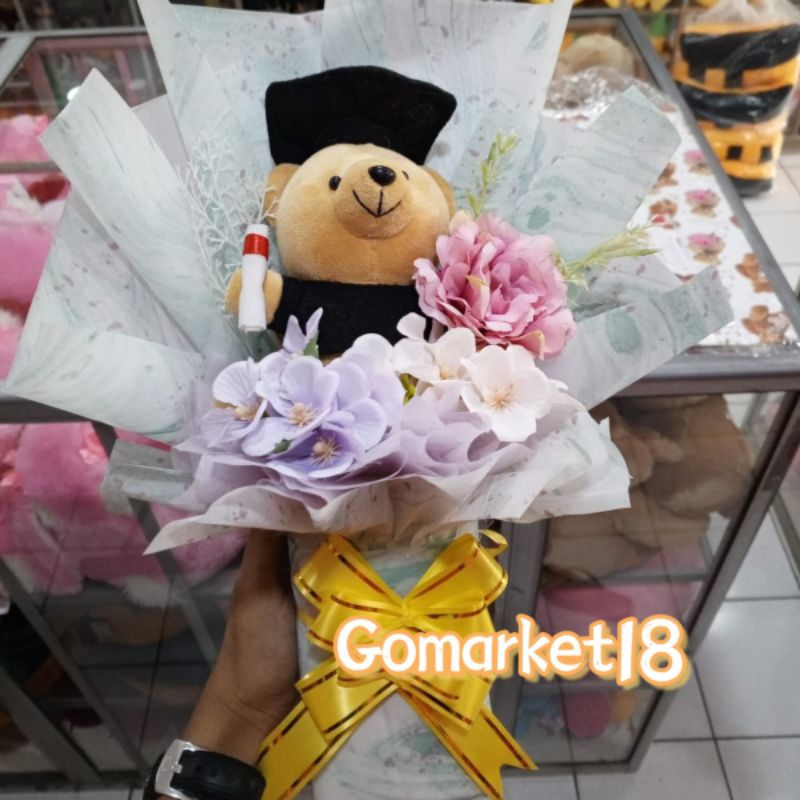 Jual Boneka Premium Wisuda Toqa Lotso Hoodie Bear Beruang Toy Buket ...