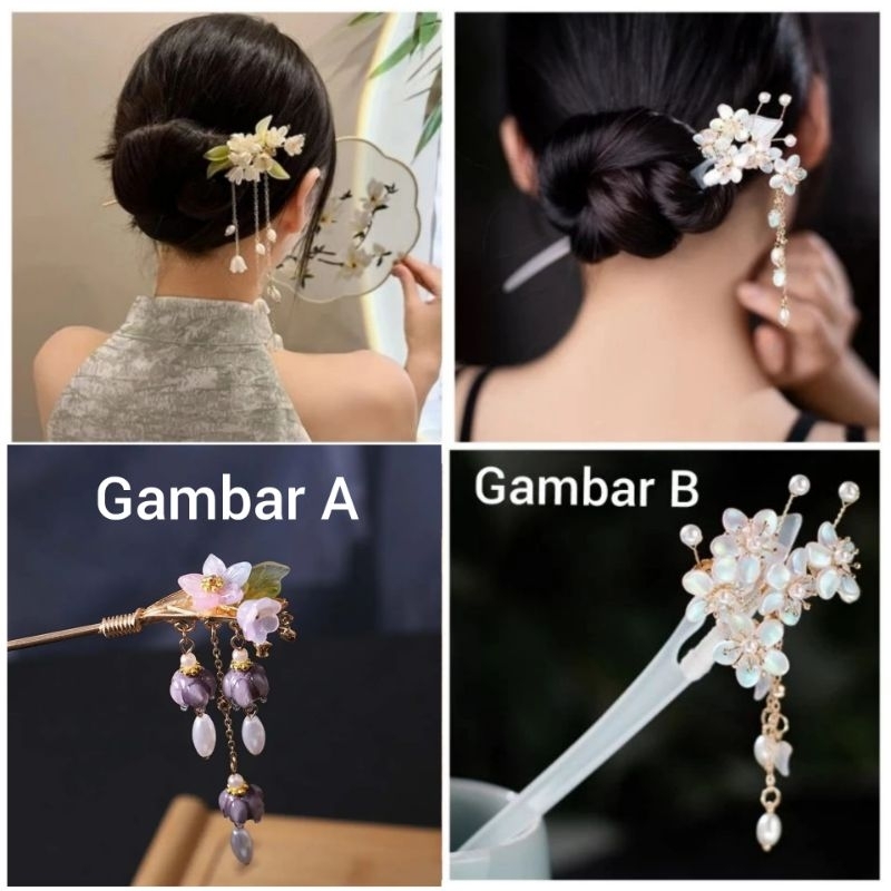 Jual Tusuk konde tusuk sanggul hiasan rambut sanggul TSC125 | Shopee ...