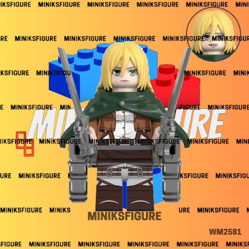 Jual Mainan Balok Figure Mini Historia Reiss | Shingeki no Kyojin ...