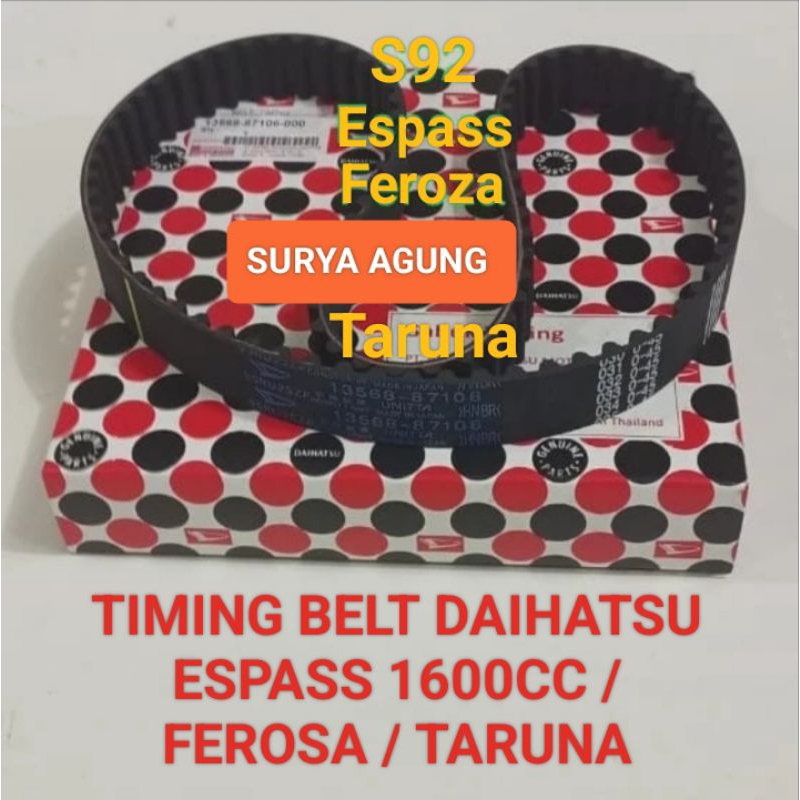 Jual TIMING BELT / SABUK MESIN MOBIL DAIHATSU ESPASS S92 TARUNA FEROZA F61 | Shopee Indonesia