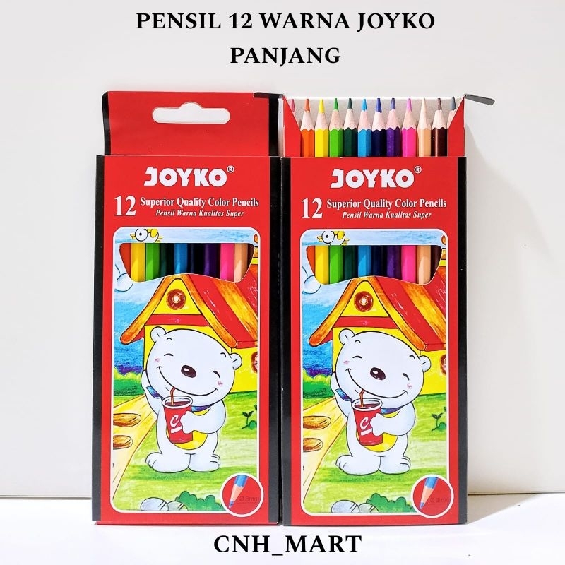 Jual Pensil Warna 12 Panjang JOYKO CP 12 PB - Pensil 12 Color JOYKO ...