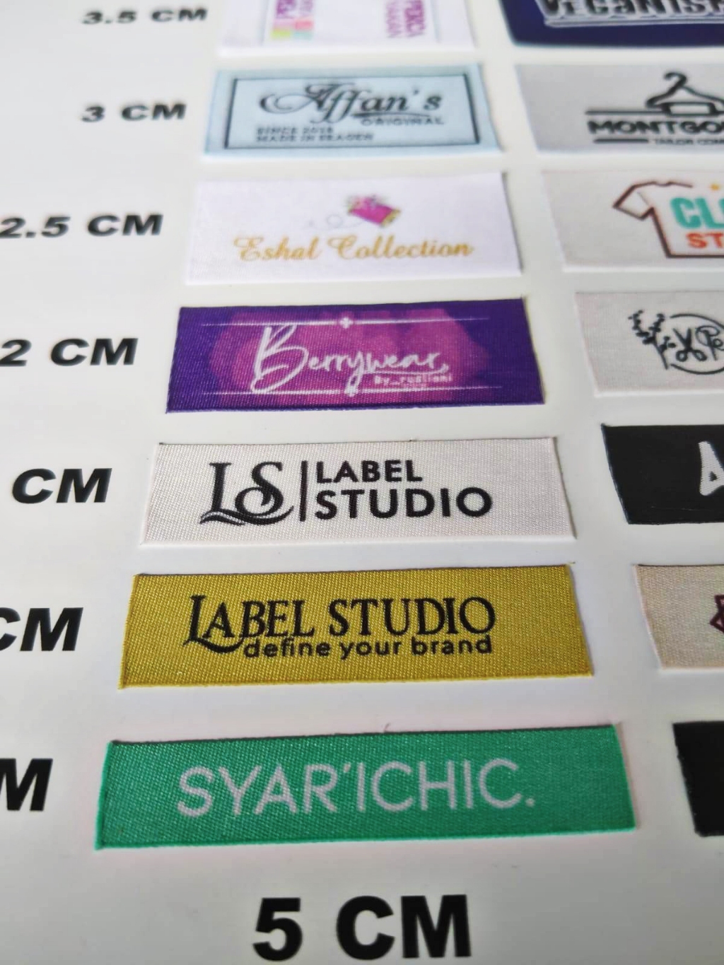 Jual ( 100 PCS ) Label Baju | SAMPLE | Label Hijab | Label Woven ...